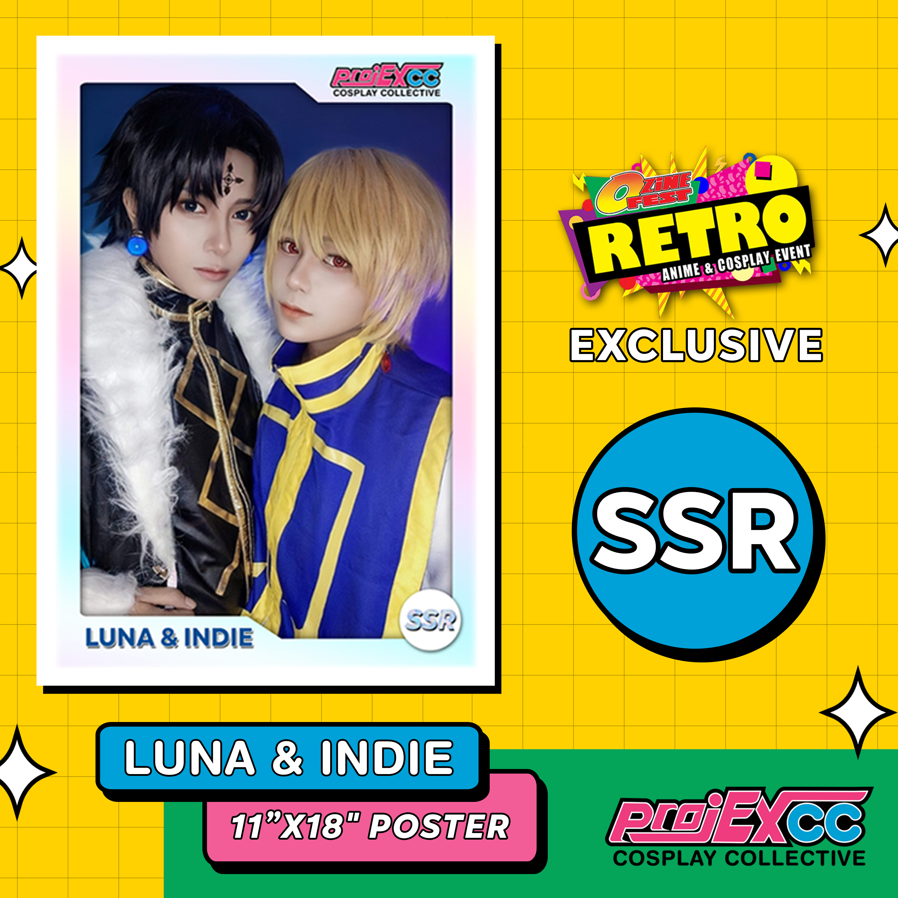 Luna & Indie Chrollo Lucilfer & Kurapika 11x18" SSR Gacha Poster - Ozi ...